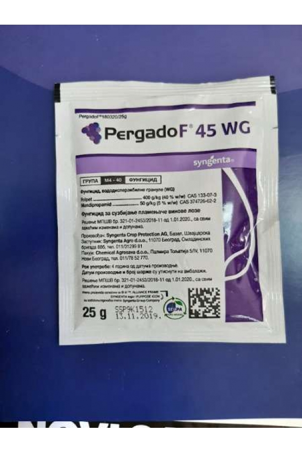 PERGADO F 45 WG 25GR
Šifra: 1137 JM: KOM