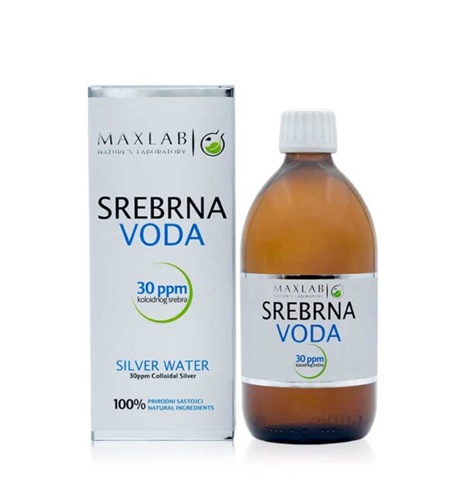 Srebrna voda 30 ppmKoloidna srebrna voda 500 ml