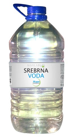 Srebrna voda 30 ppmKoloidna srebrna voda 5 l