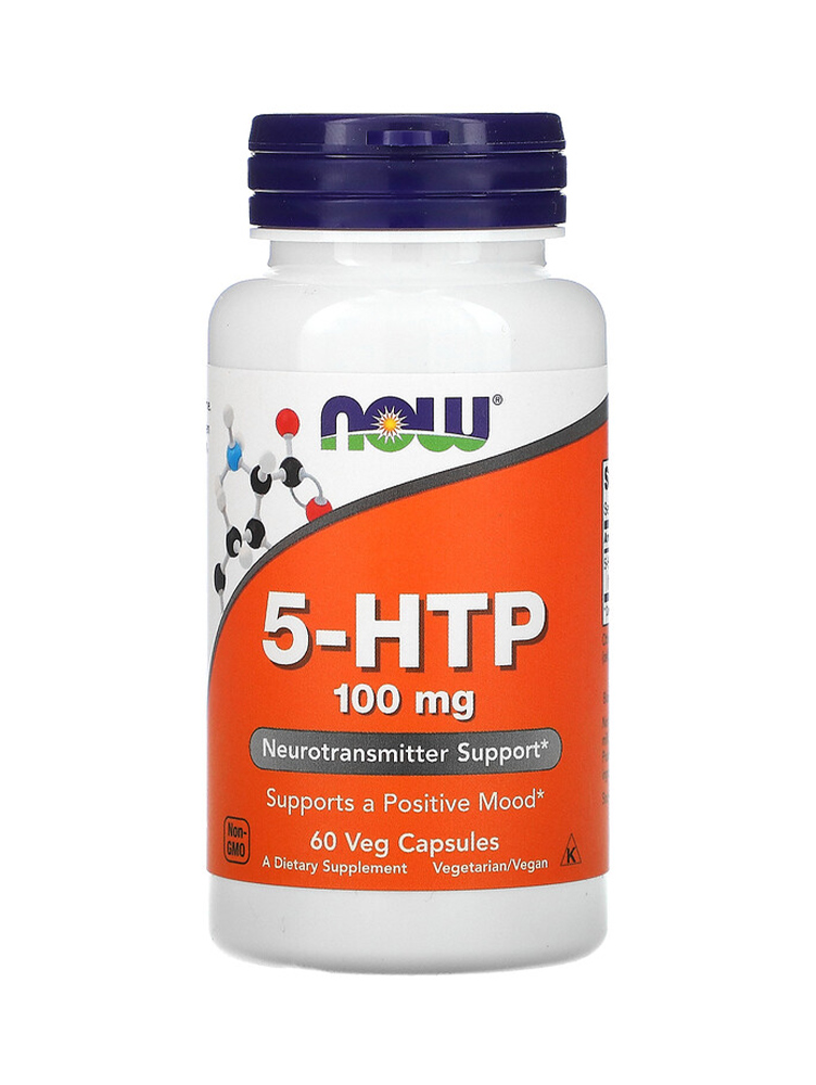 5-HTP 100 mg, Now Foods, 60 veg kapsula
