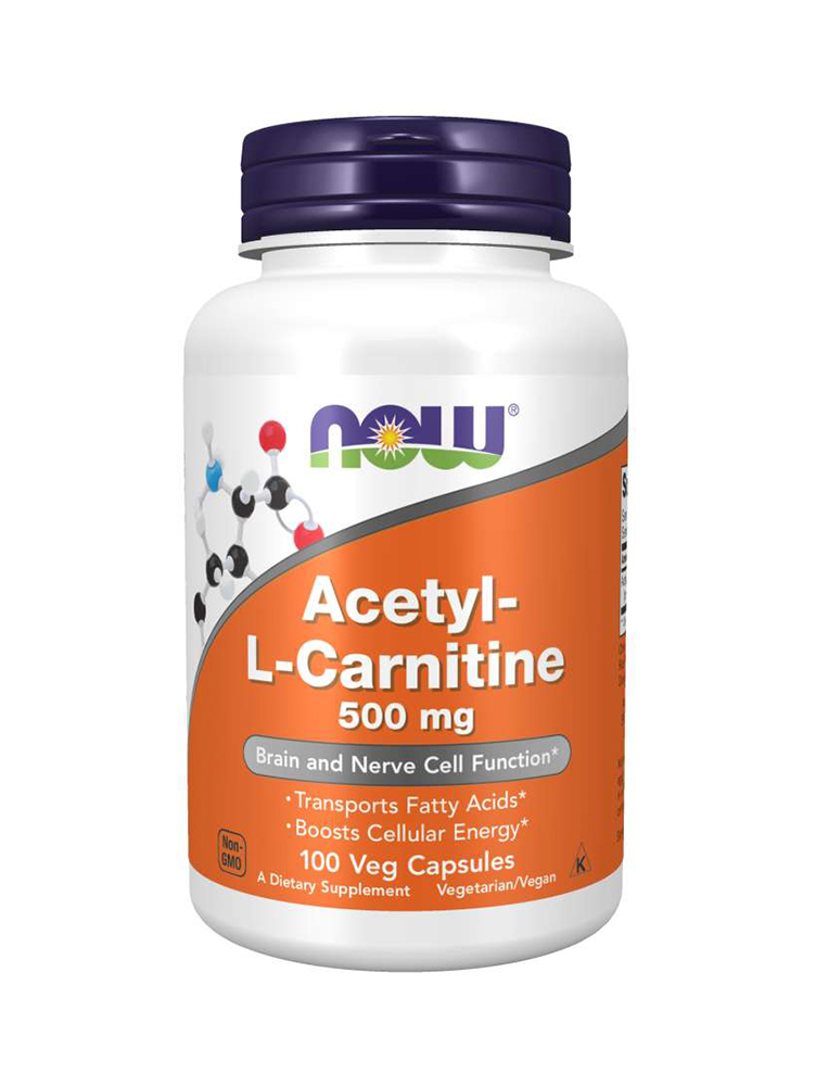 Acetyl-L-Carnitine 500 mg, Now Foods, 100 veg kapsula