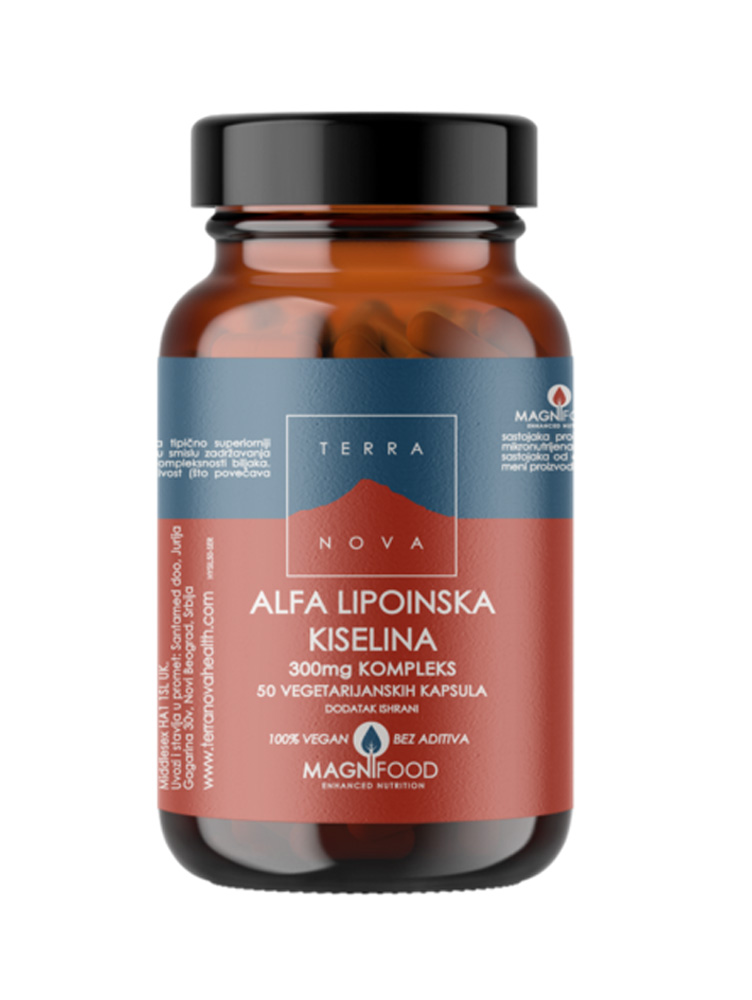 Alfa lipoinska kiselina 300 mg, Terranova, 50 kapsula