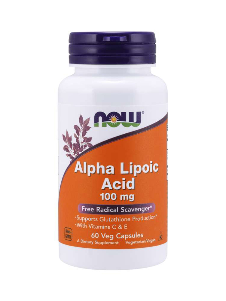 Alpha Lipoic Acid 100 mg, Now Foods, 60 kapsula