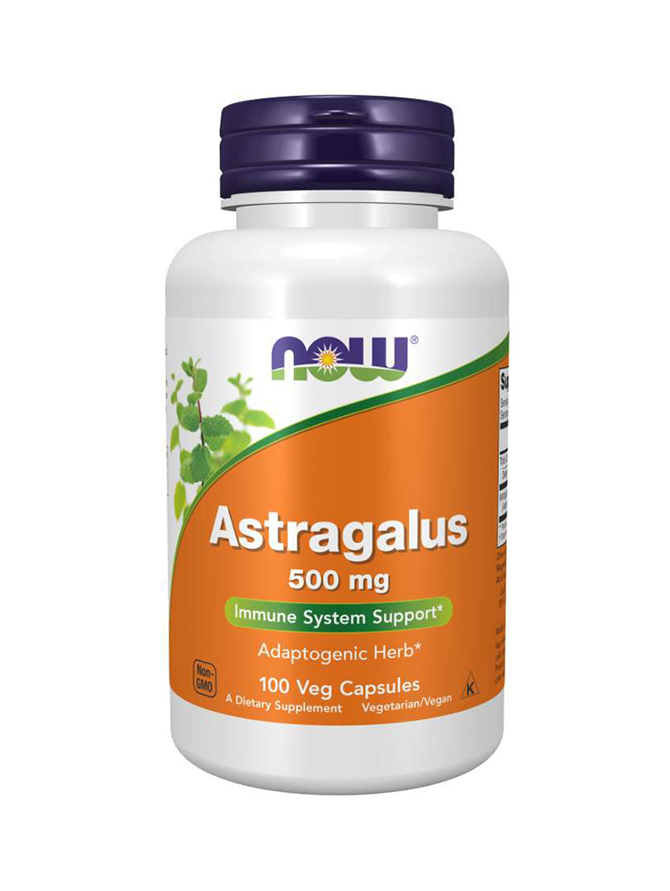 Astragalus 500 mg, Now Foods, 100 veg kapsula