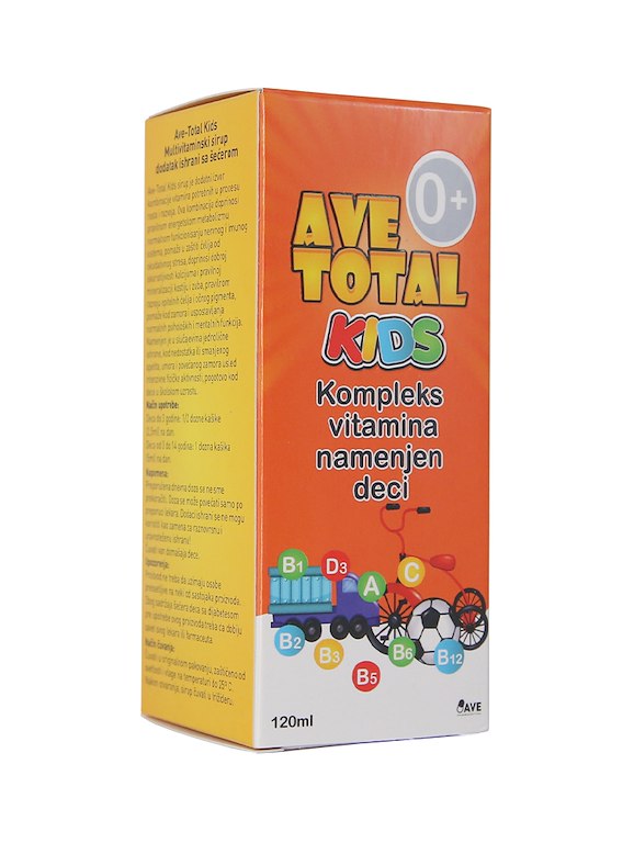 Ave Total Kids 0+ kompleks vitamina za decu, Ave Pharmaceutical, 120 ml