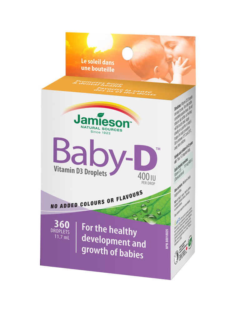 Baby-D Vitamin D3 kapi 400 IU za bebe i decu, Jamieson, 360 kapi (11.7 ml)