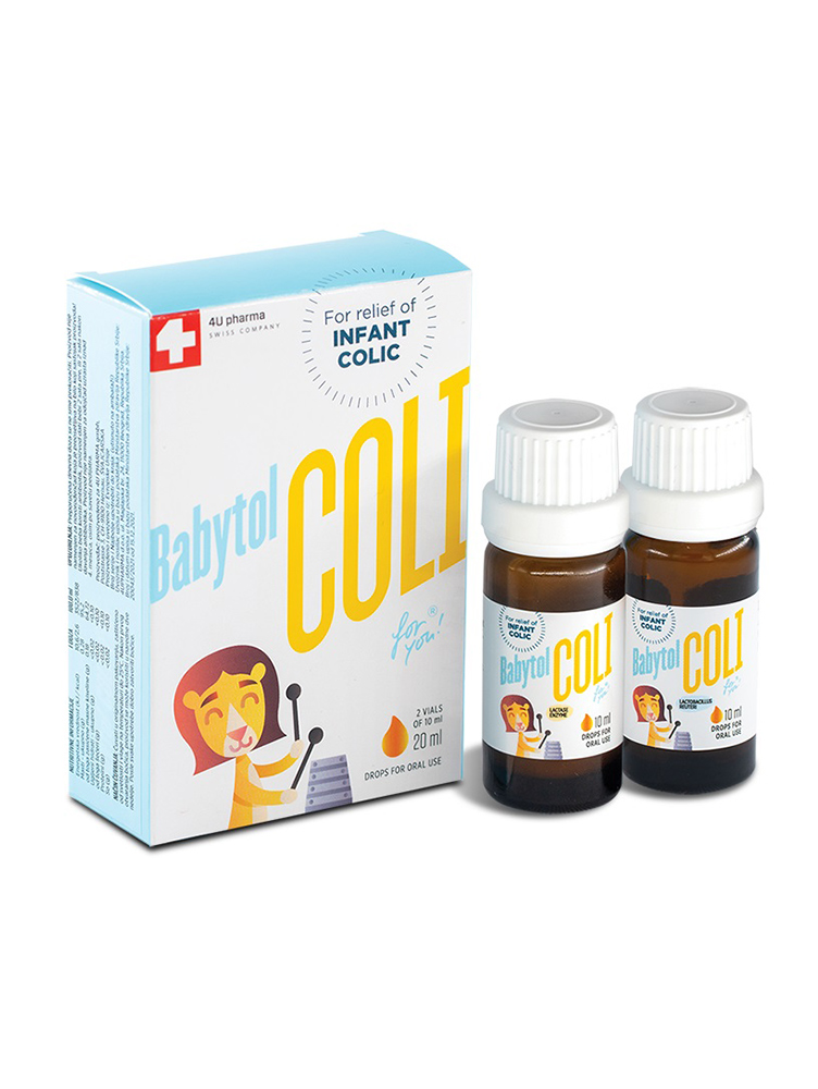 Babytol Coli probiotske kapi, 4U pharma, 2 x 10 ml