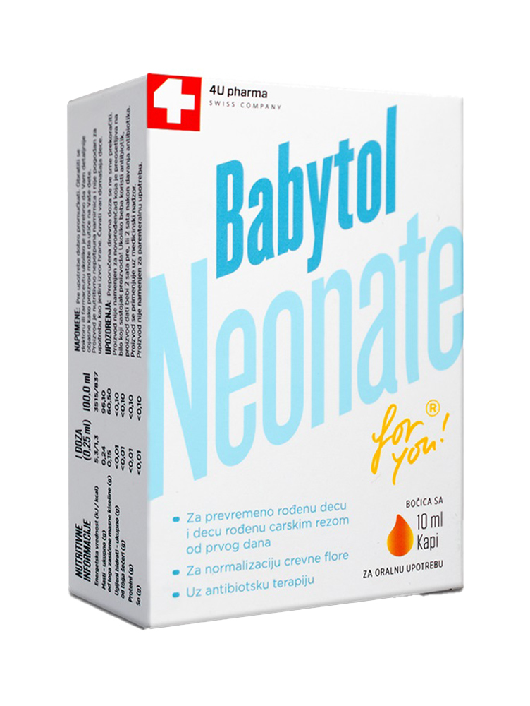 Babytol Neonate probiotske kapi, 4U pharma, 10 ml