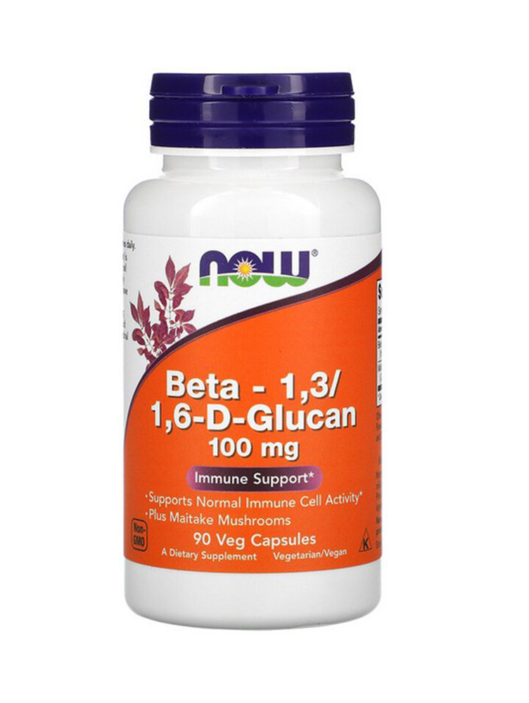 Beta 1,3/1,6 Glucan 100 mg, Now Foods, 90 veg kapsula