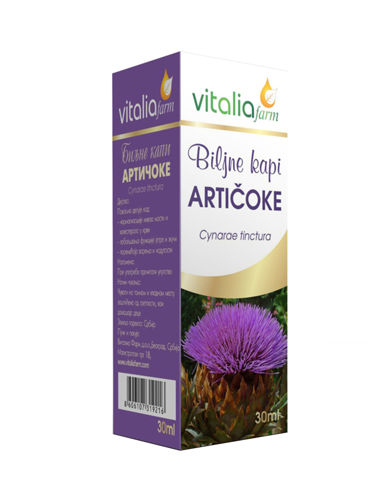 Biljne kapi artičoke, Vitalia Farm, 30 ml