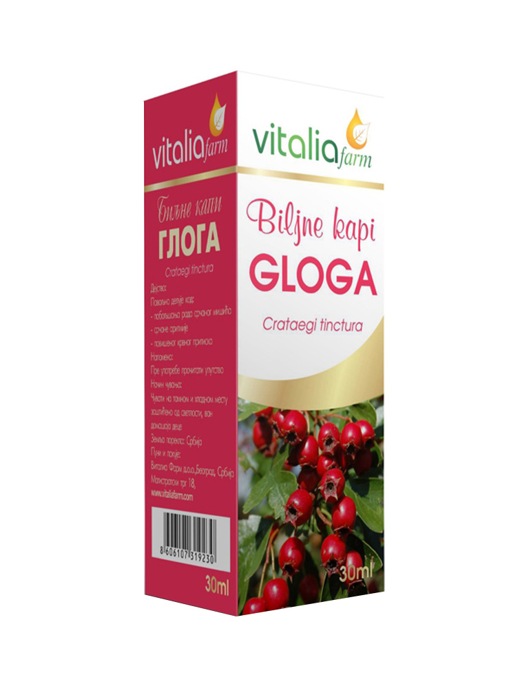 Biljne kapi gloga, Vitalia Farm, 30 ml