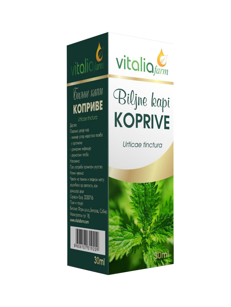 Biljne kapi koprive, Vitalia Farm, 30 ml