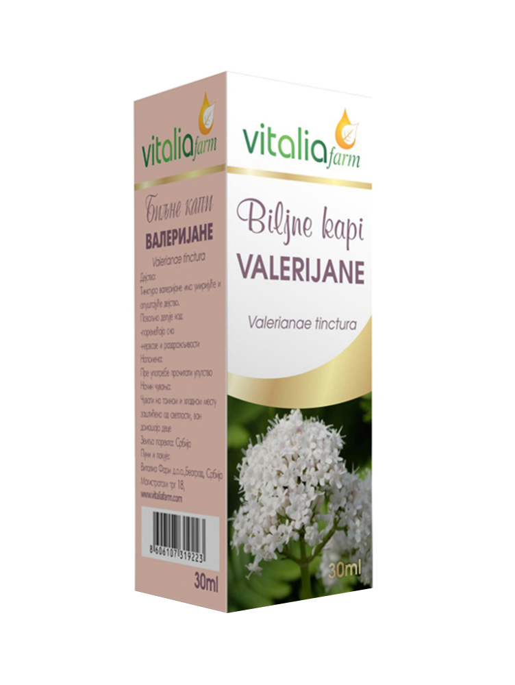 Biljne kapi valerijane, Vitalia Farm, 30 ml
