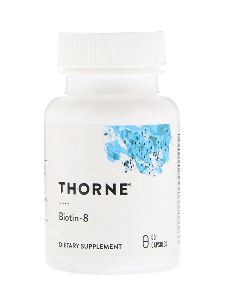 Biotin 8 mg, Thorne Research, 60 kapsula