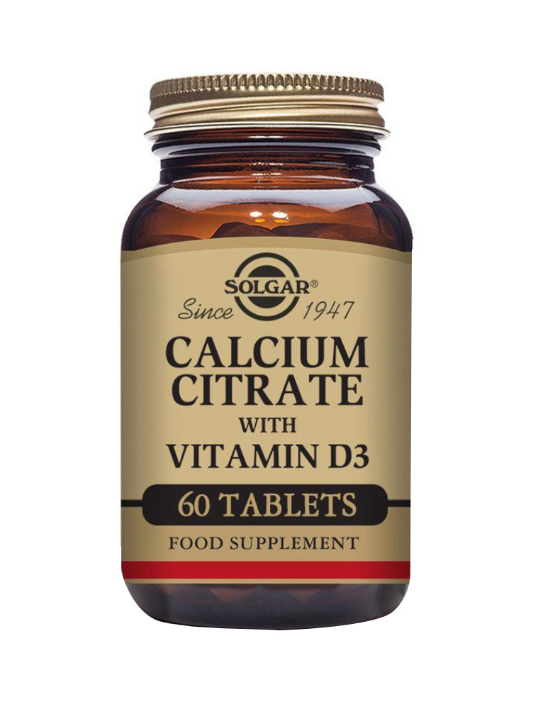 Calcium Citrate + Vitamine D, Solgar, 60 tableta