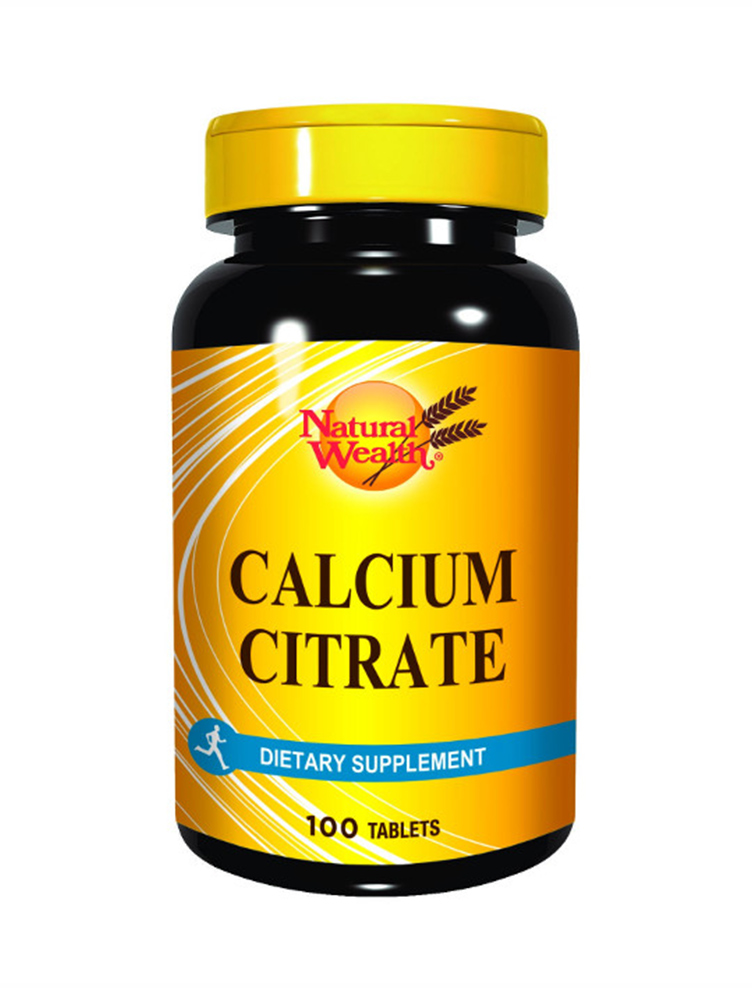 Calcium Citrate 200 mg, Natural Wealth, 100 tableta