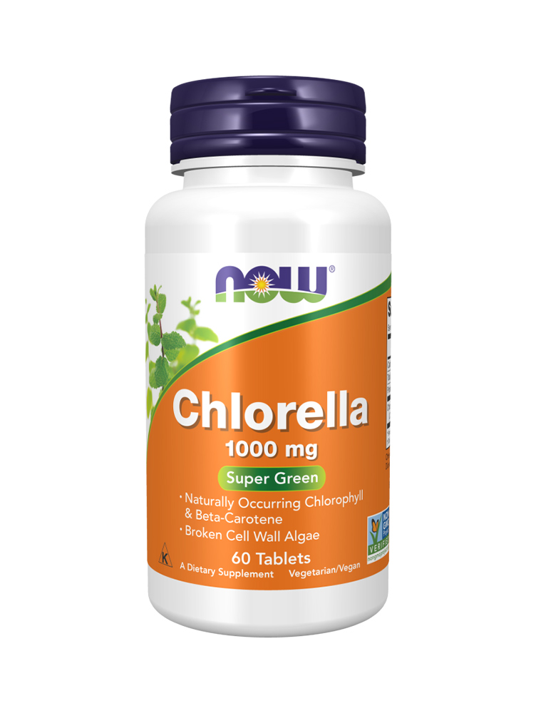 Chlorella 1000 mg, Now Foods, 60 tableta