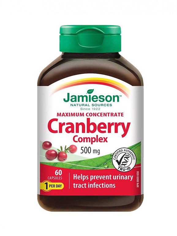 Cranberry Complex sa brusnicom 500 mg, Jamieson, 60 kapsula