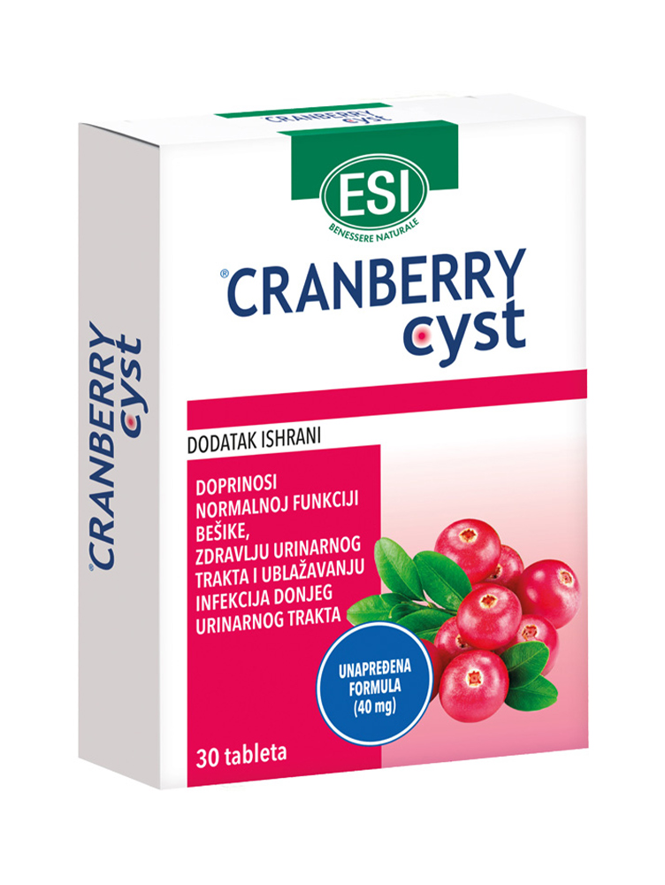 Cranberry cyst brusnica, ESI, 30 tableta