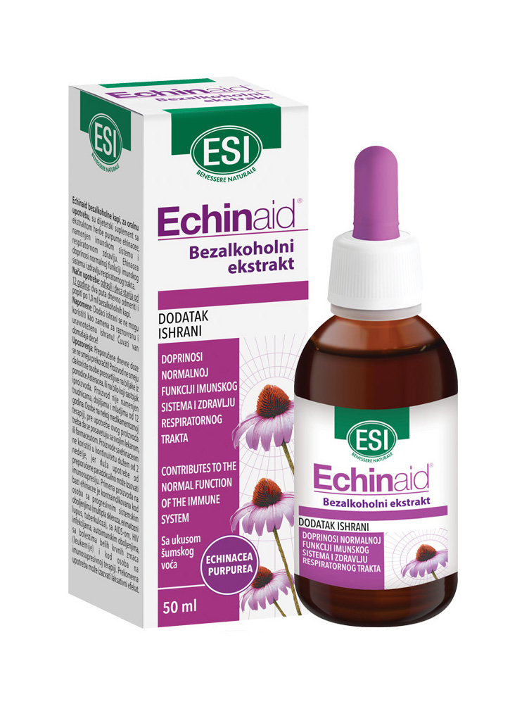 Echinaid ehinacea bezalkoholne kapi, ESI, 50 ml