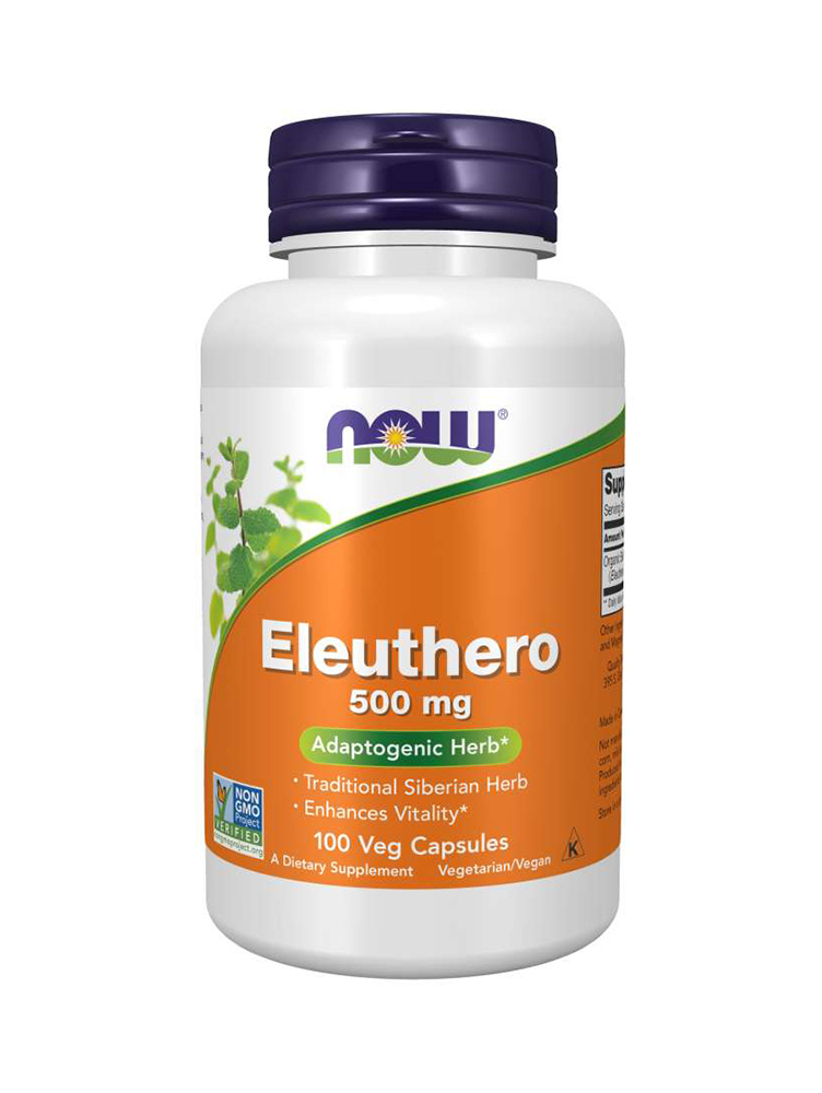 Eleuthero (sibirski ženšen) 500 mg, Now Foods, 100 veg kapsula