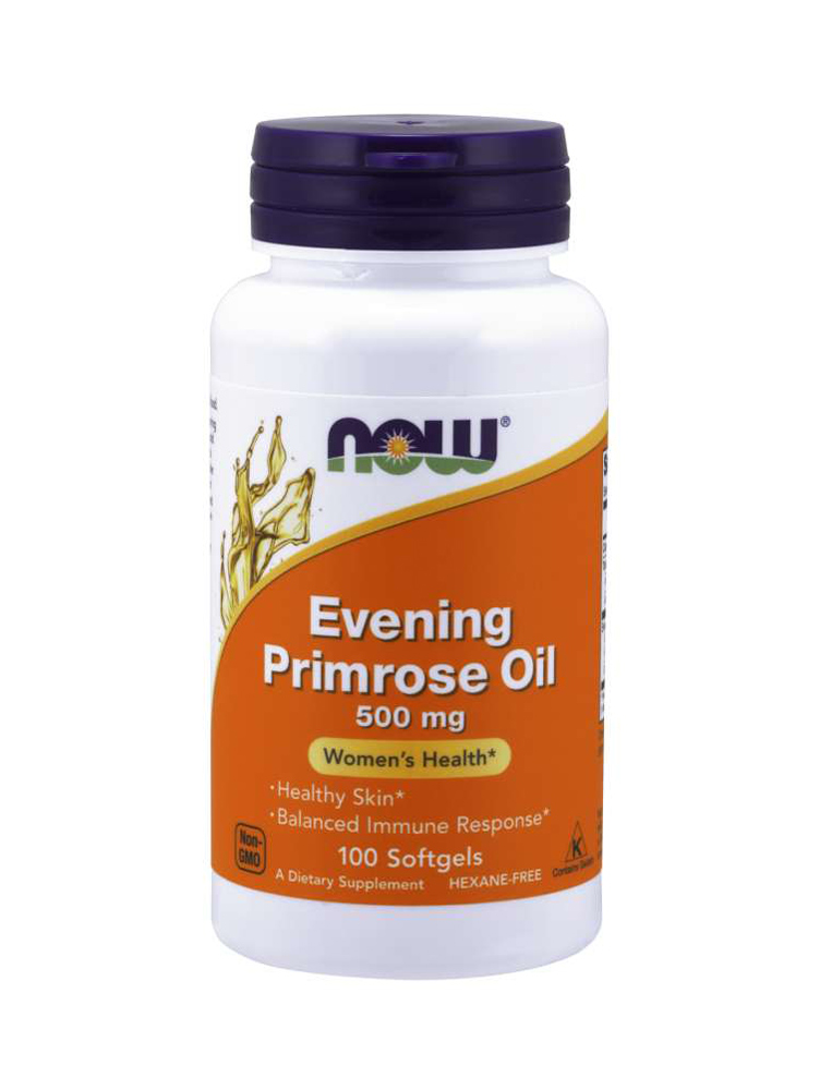 Evening Primrose Oil 500 mg, Now Foods, 100 softgel kapsula