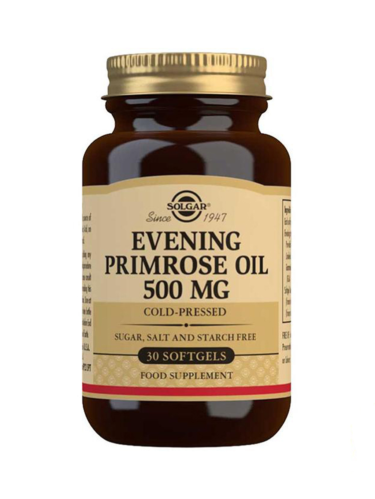 Evening Primrose Oil 500 mg, Solgar, 30 kapsula