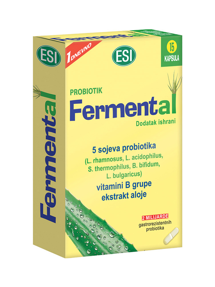 Fermental probiotik kapsule, ESI, 15 kapsula