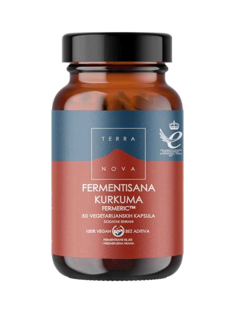 Fermentisana kurkuma, Terranova, 50 kapsula