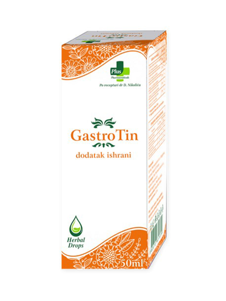 GastroTin biljne kapi, Plus Pharmaceuticals, 50 ml