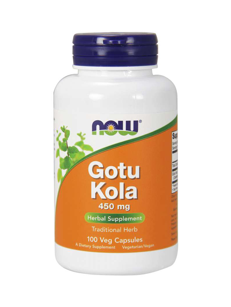 Gotu Kola 450 mg, Now Foods, 100 veg kapsula