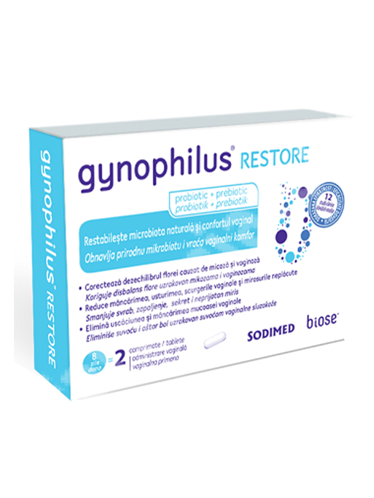 Gynophilus Restore vaginalete, Biose, 2 komada