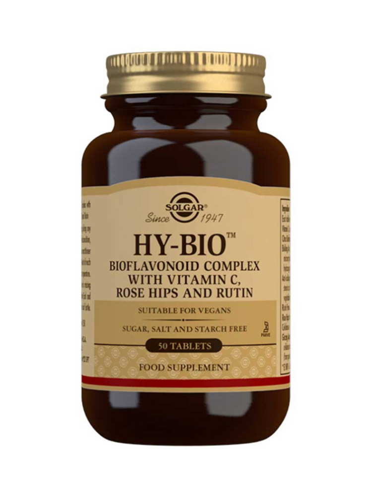 Hy-Bio Bioflavonoid Complex + Vitamin C, Solgar, 50 tableta