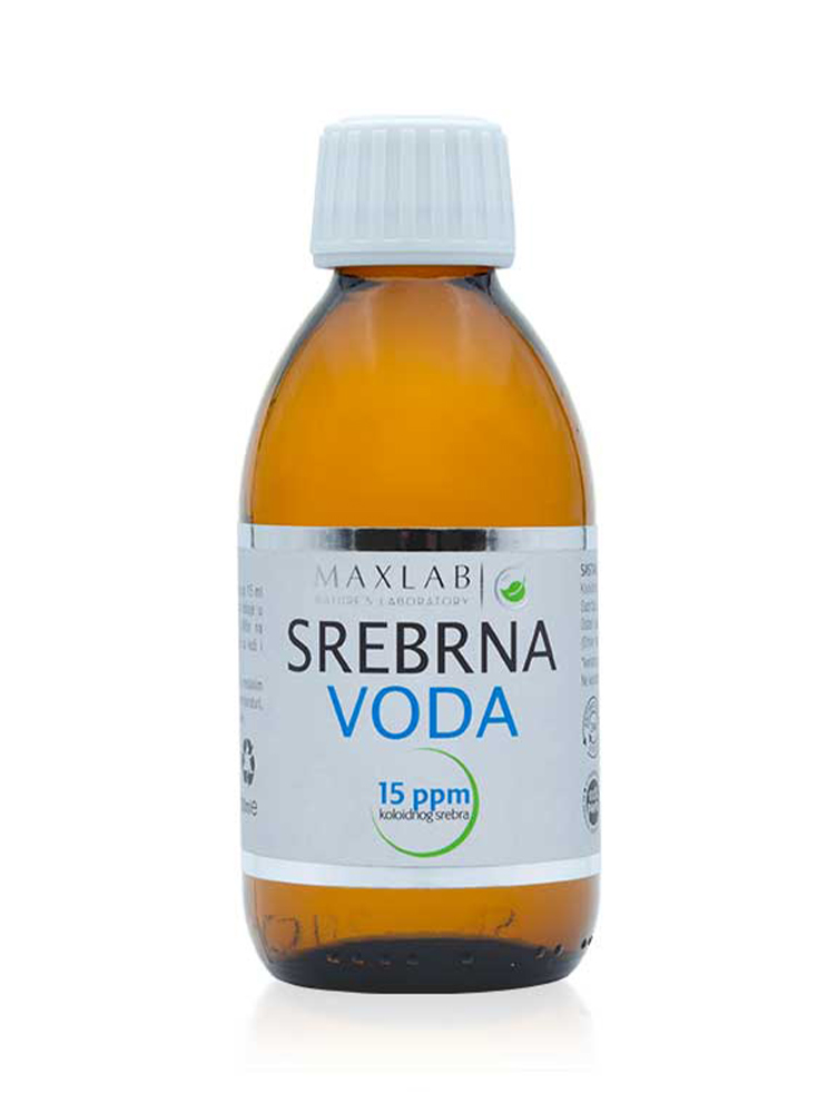 Koloidna srebrna voda 15 ppm, Maxlab, 200 ml