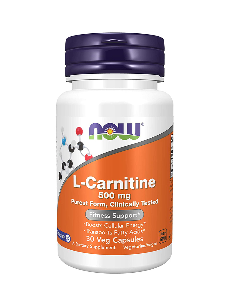 L-Carnitine 500 mg, Now Foods, 30 veg kapsula