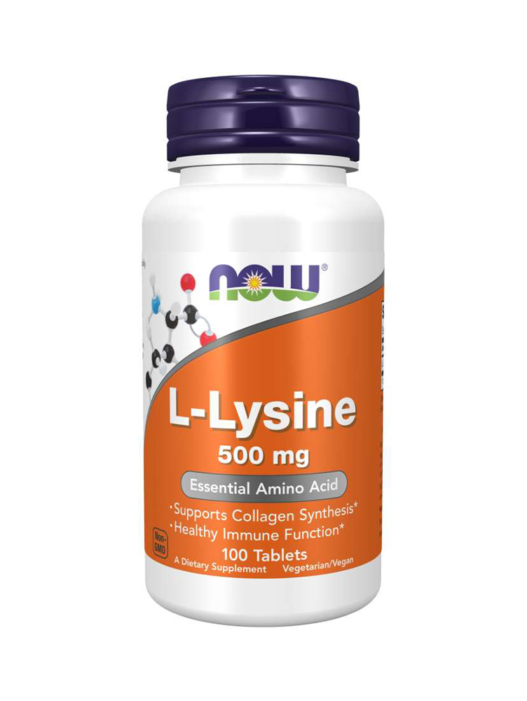 L-Lysine 500 mg, Now Foods, 100 tableta