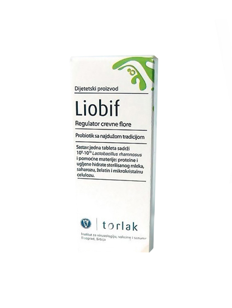 Liobif probiotik 10 mg, Torlak, 20 tableta
