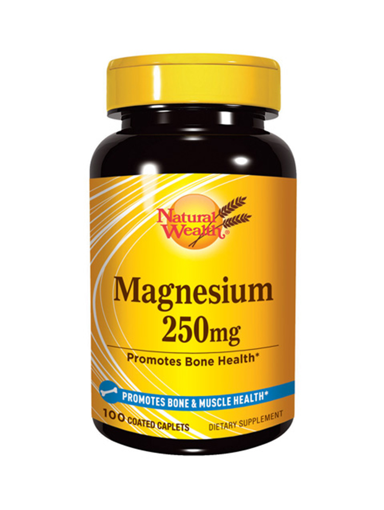 Magnesium 250 mg, Natural Wealth, 100 tableta