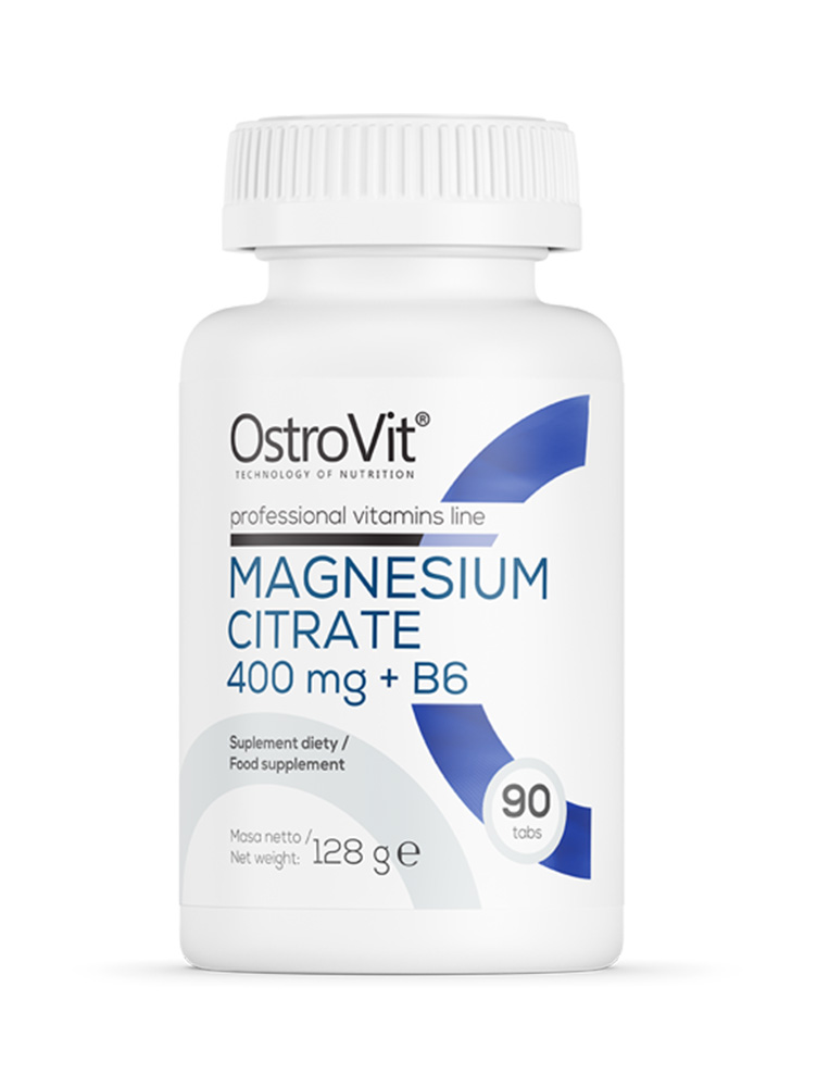 Magnesium Citrate 400 mg + B6, Ostrovit, 90 tableta