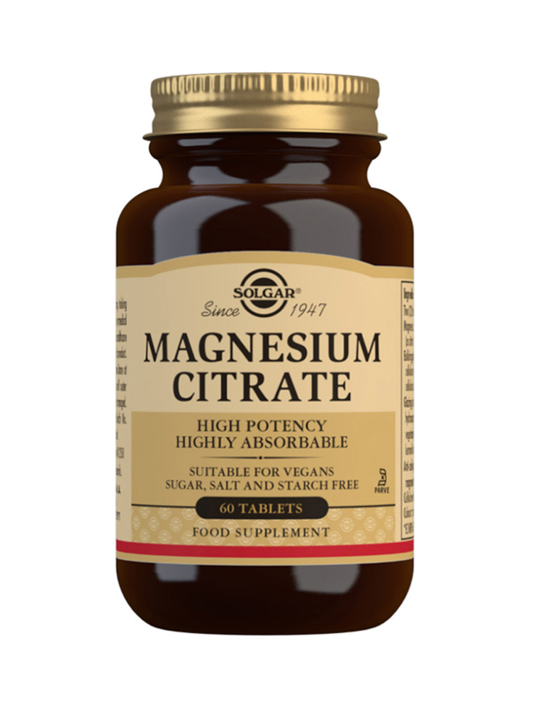 Magnesium Citrate, Solgar, 60 tableta