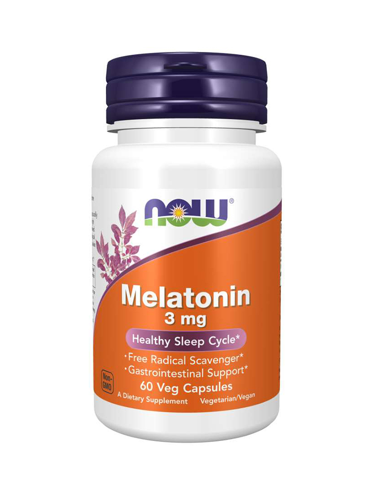 Melatonin 3 mg, Now Foods, 60 veg kapsule