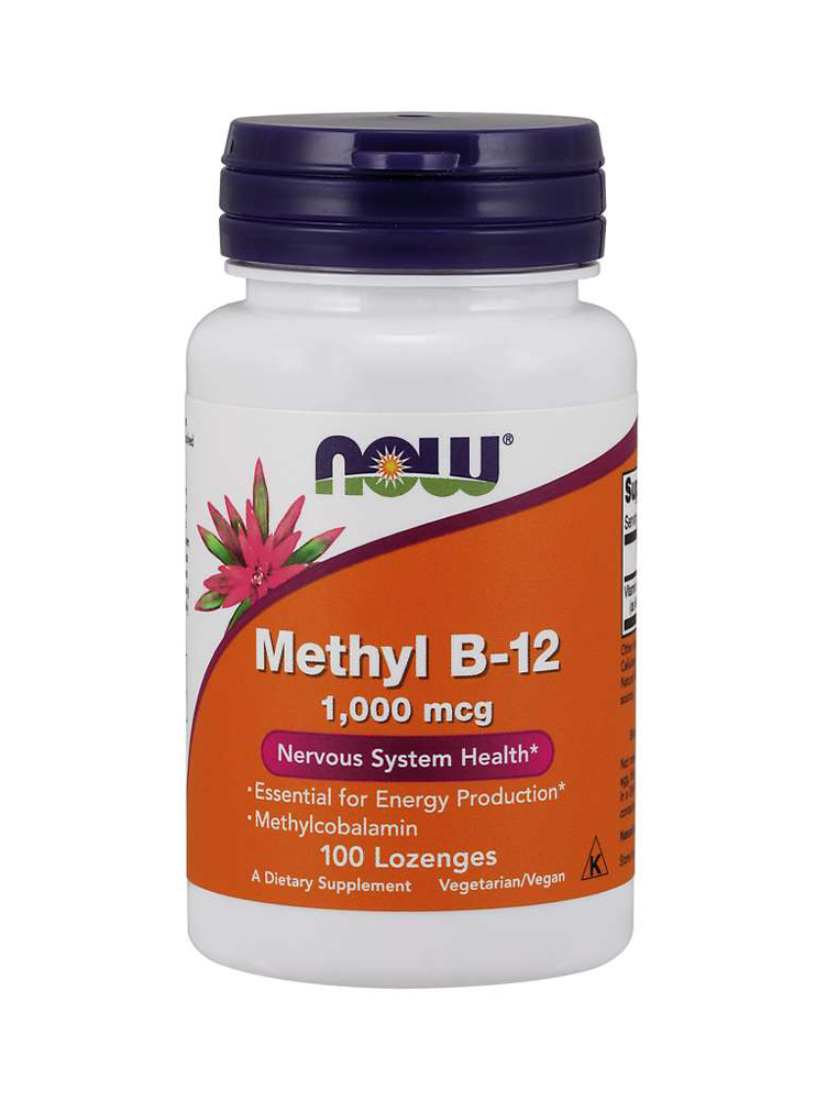 Methyl B-12 Vitamin 1000 mcg, Now Foods, 100 lozengi