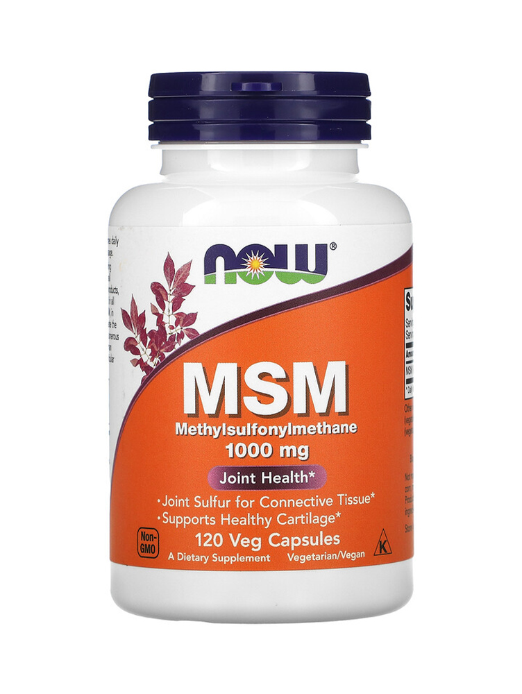 MSM Methylsulfonylmethane 1000 mg, Now Foods, 120 veg kapsula