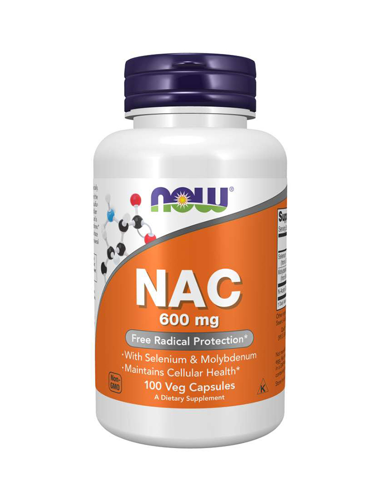 NAC 600 mg, Now Foods, 100 veg kapsula