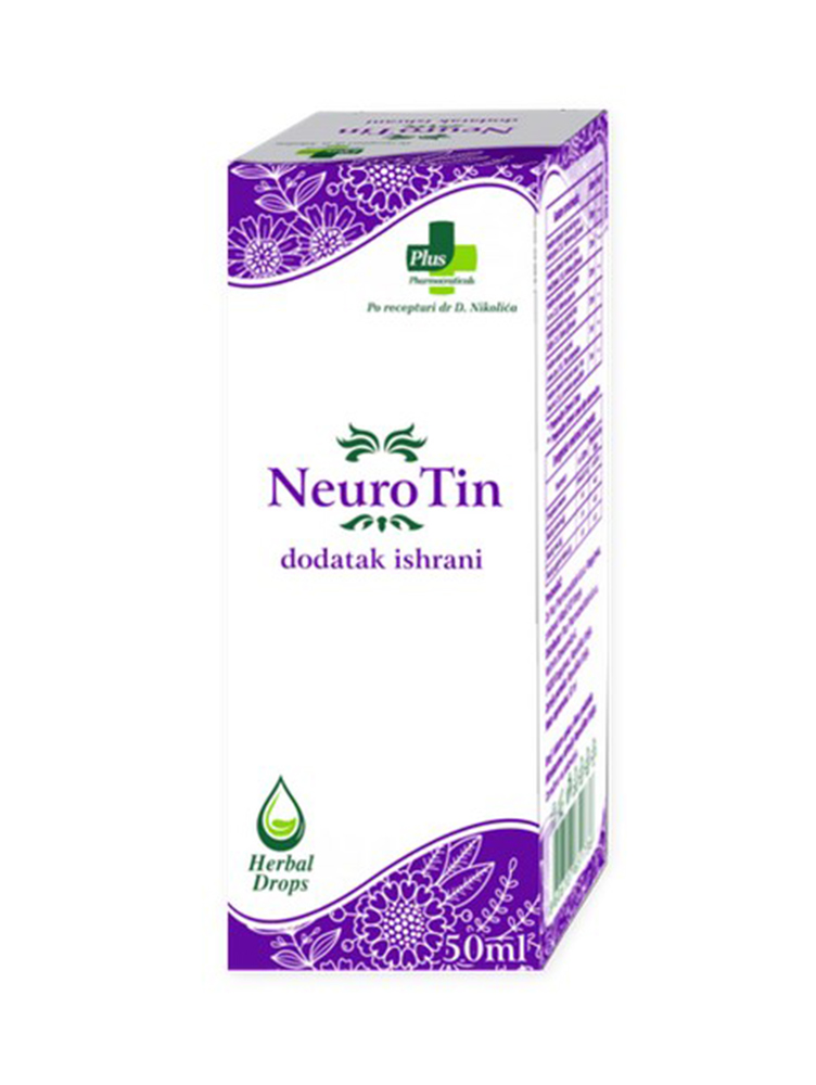 NeuroTin biljne kapi, Plus Pharmaceuticals, 50 ml