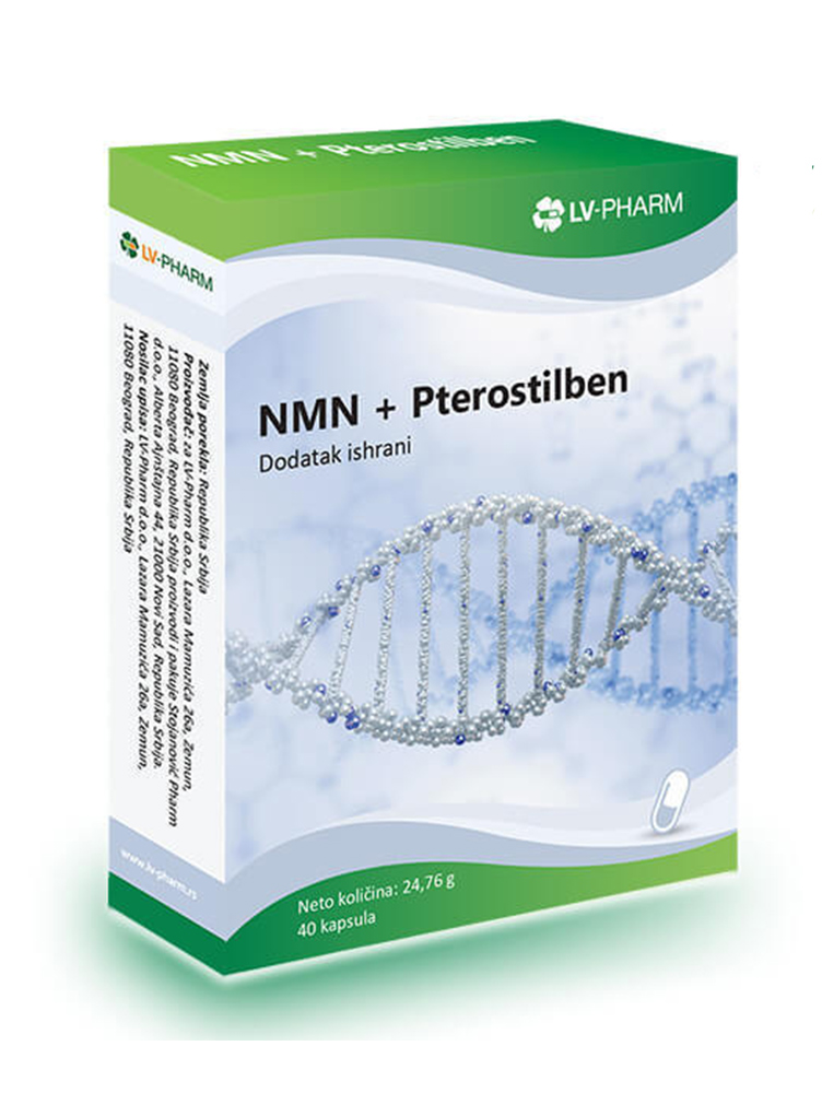 NMN+Pterostilben 300 mg, LV-Pharm, 40 kapsula
