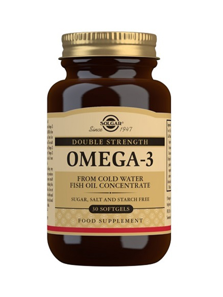 Omega 3 Double Strength, Solgar, 30 kapsula