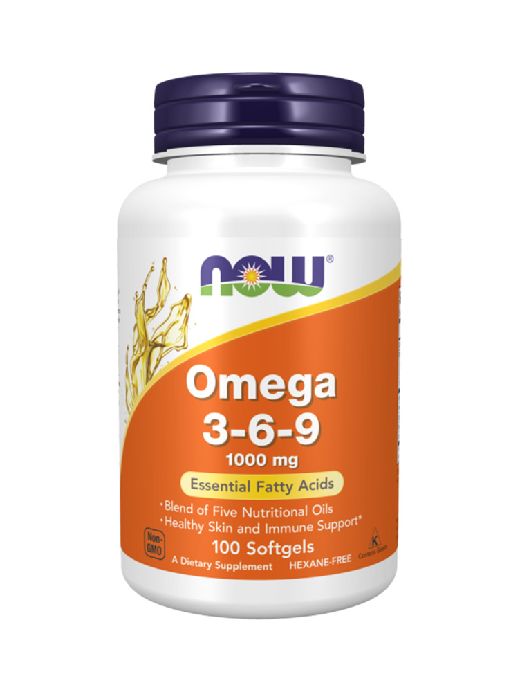 Omega 3-6-9 1000 mg, Now Foods, 100 softgel kapsula