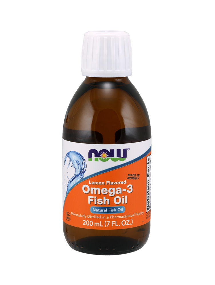 Omega-3 Fish Oil sa ukusom limuna, Now Foods, 200 ml