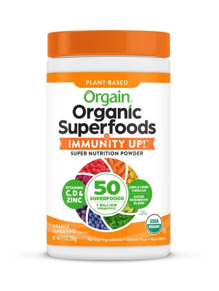 Organic Superfoods Immunity Up Super Nutrition Powder Orange Tangerin, Orgain, 280